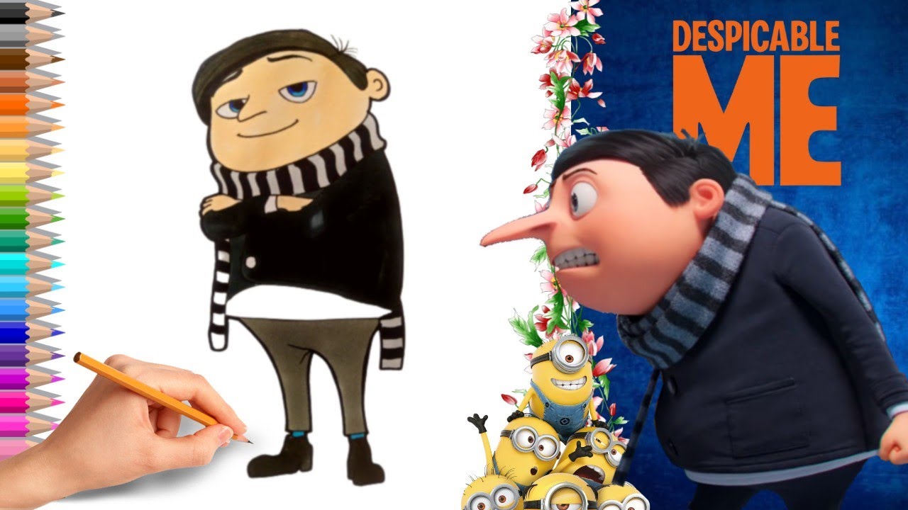 How to draw Felonious Gru young? - YouTube