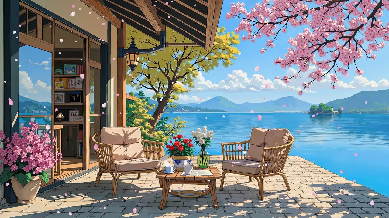 Coffee Morning in Spring 🌸 Aesthetic Lofi to Make Your Better Mood Lofi ...