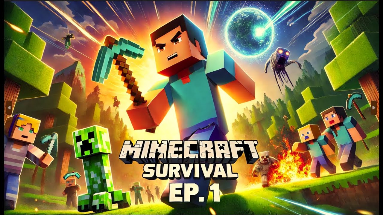 I PLAYED MINECRAFT SURVIVAL SERIES PART 1#gameplay #gaming #minecraft # ...