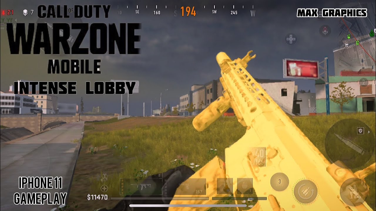 WARZONE MOBILE iPHONE 11 GAMEPLAY | INTENSE LOBBY | (NO COMMENTARY ...