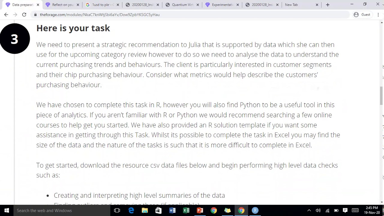 overview Module 1 part1 #QUANTIUM #DATA #ANALYTICS #R - YouTube