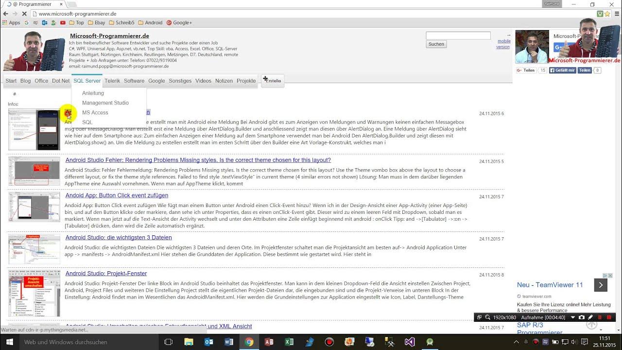 Android App Beginner #3: Button mit onClick Event programmieren - YouTube