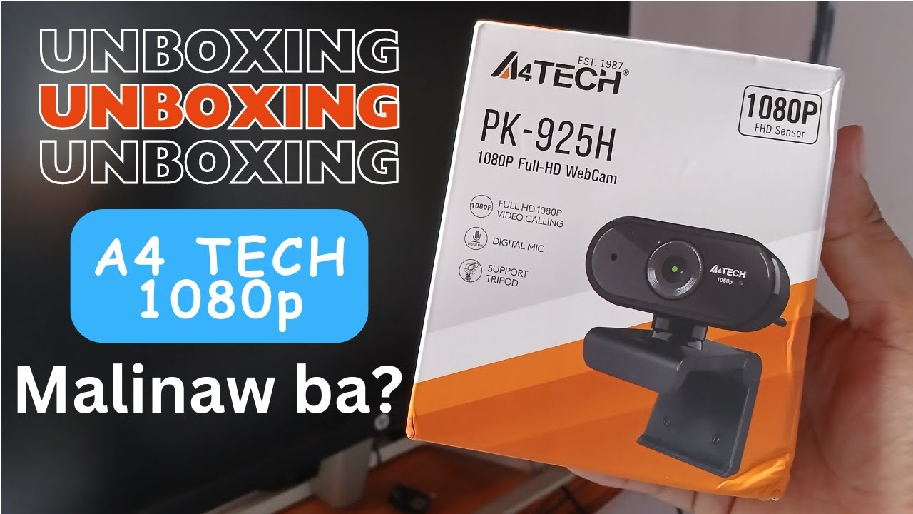 A4TECH PK-925h 1080P WEBCAM | UNBOXING - YouTube