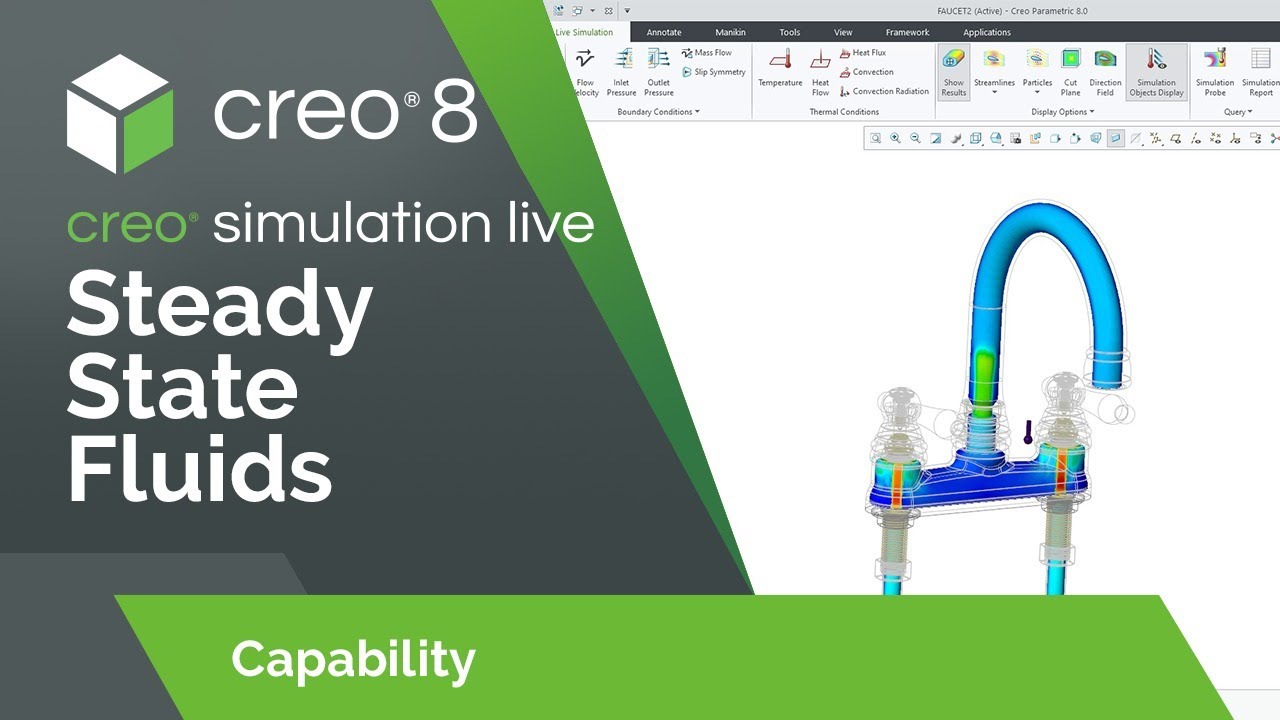 Creo Simulation Live: Steady State Fluids | Creo 8 - YouTube