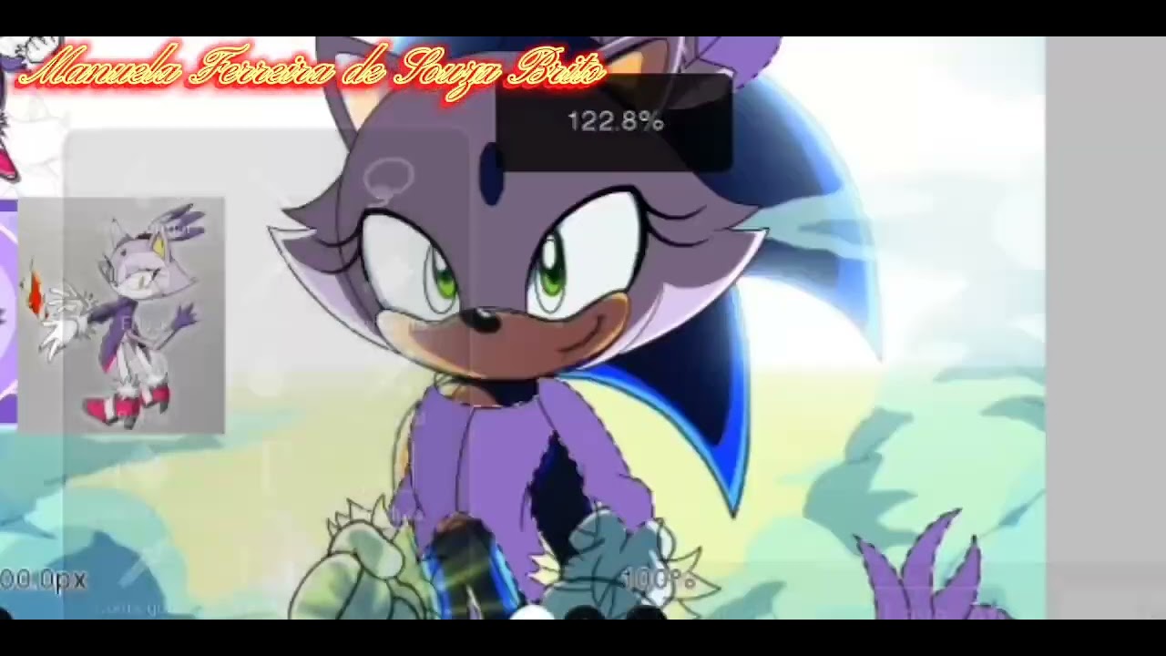 sonic x speedpaint Recolor recolorindo sonic para blaze the cat ...