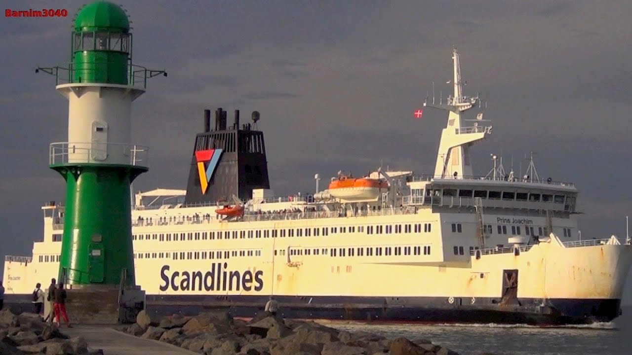 Scandlines Fähre Prins Joachim - Warnemünde Ostsee - YouTube