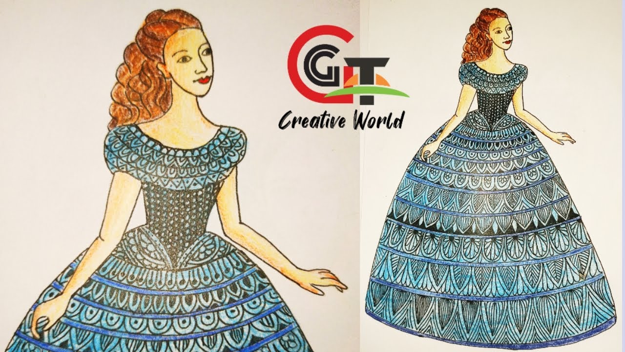 How to draw Mandala For Beginners | Disney Princess Cinderella Mandala ...