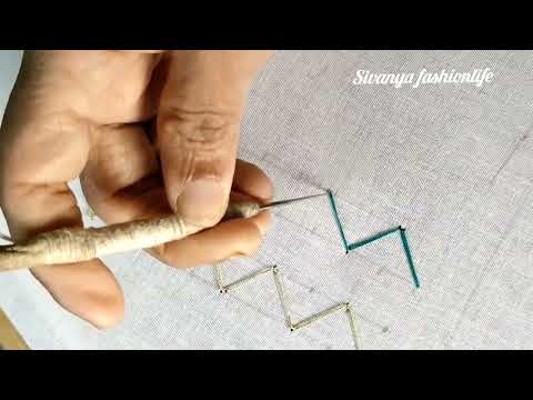 Class7:Aari single&double Zigzag Stitch,Chain with Zigzag Stitch|Aari ...