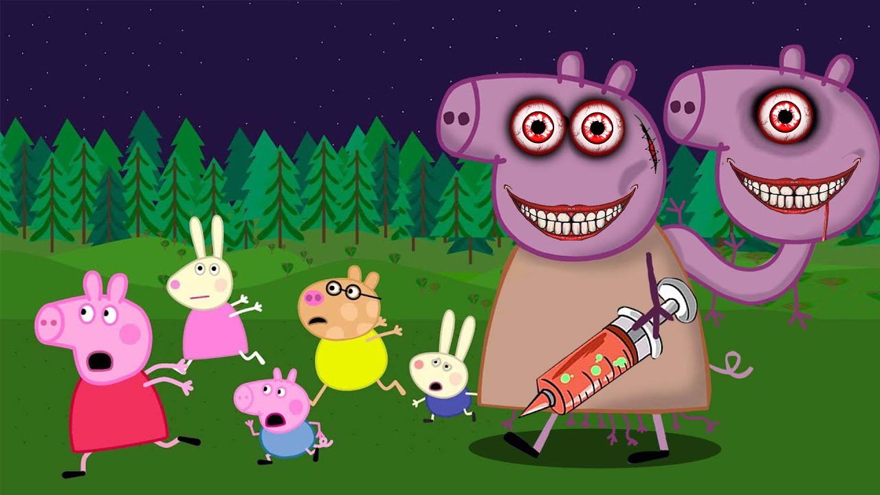 Horror Zombie Clown, Zombies Horror appears in the forest ?? | Peppa ...