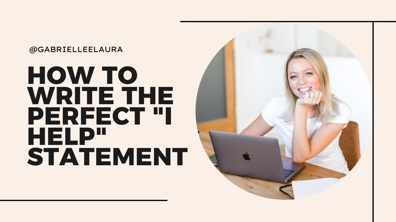 How To Write The Perfect Niche Statement - YouTube