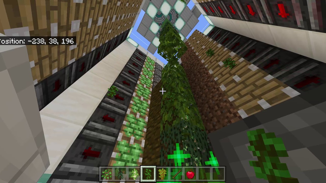 Minecraft BE universal tree farm - YouTube