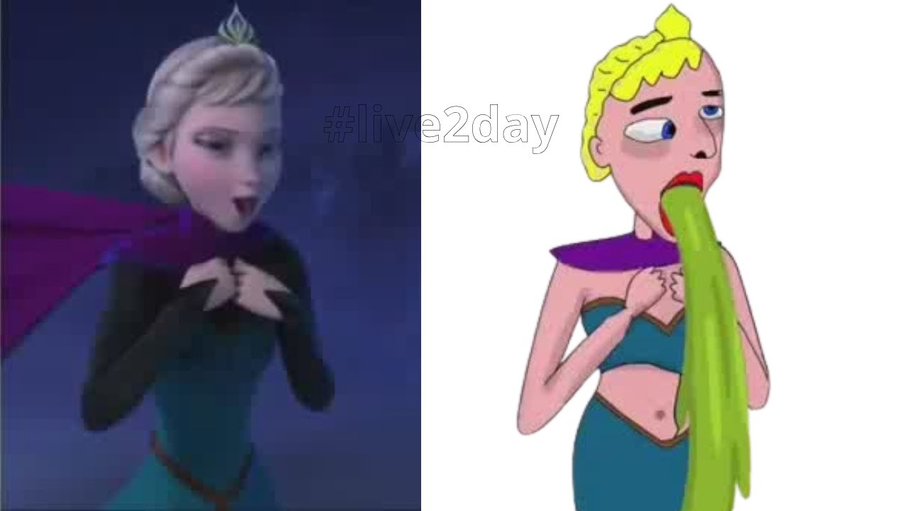 Elsa Frozen 2 Face Her Biggest Fear funny Drawing memes Try not To ...