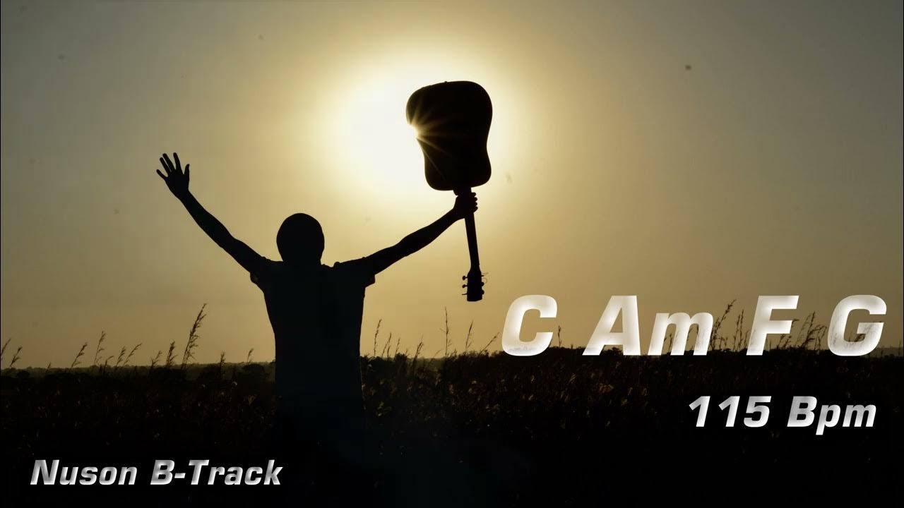 Folk Rock Acoustic Guitar Backing Track in C Major with Cajon, 115 Bpm - YouTube