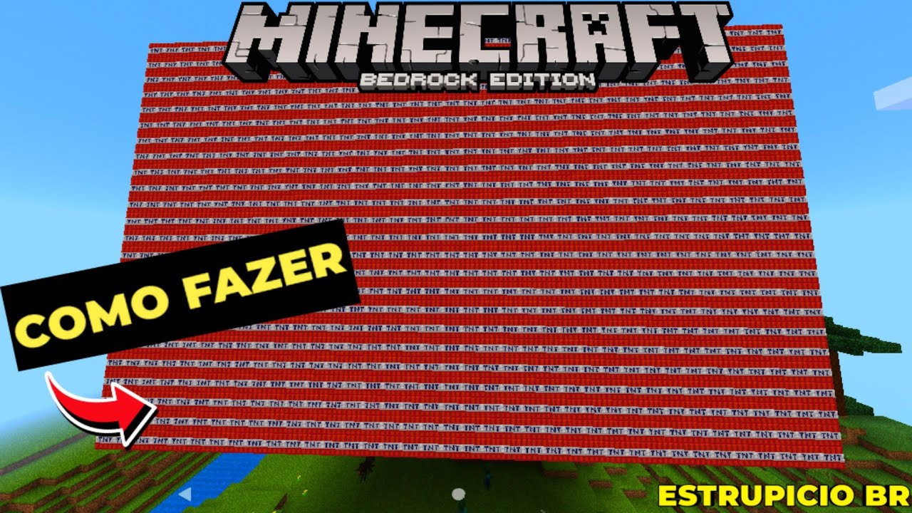 COMO FAZER UM MEGA CUBO DE TNT NO MINECRAFT. - YouTube
