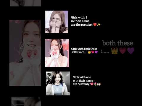 Does your name have these letters? 💖 #blackpink #kpop