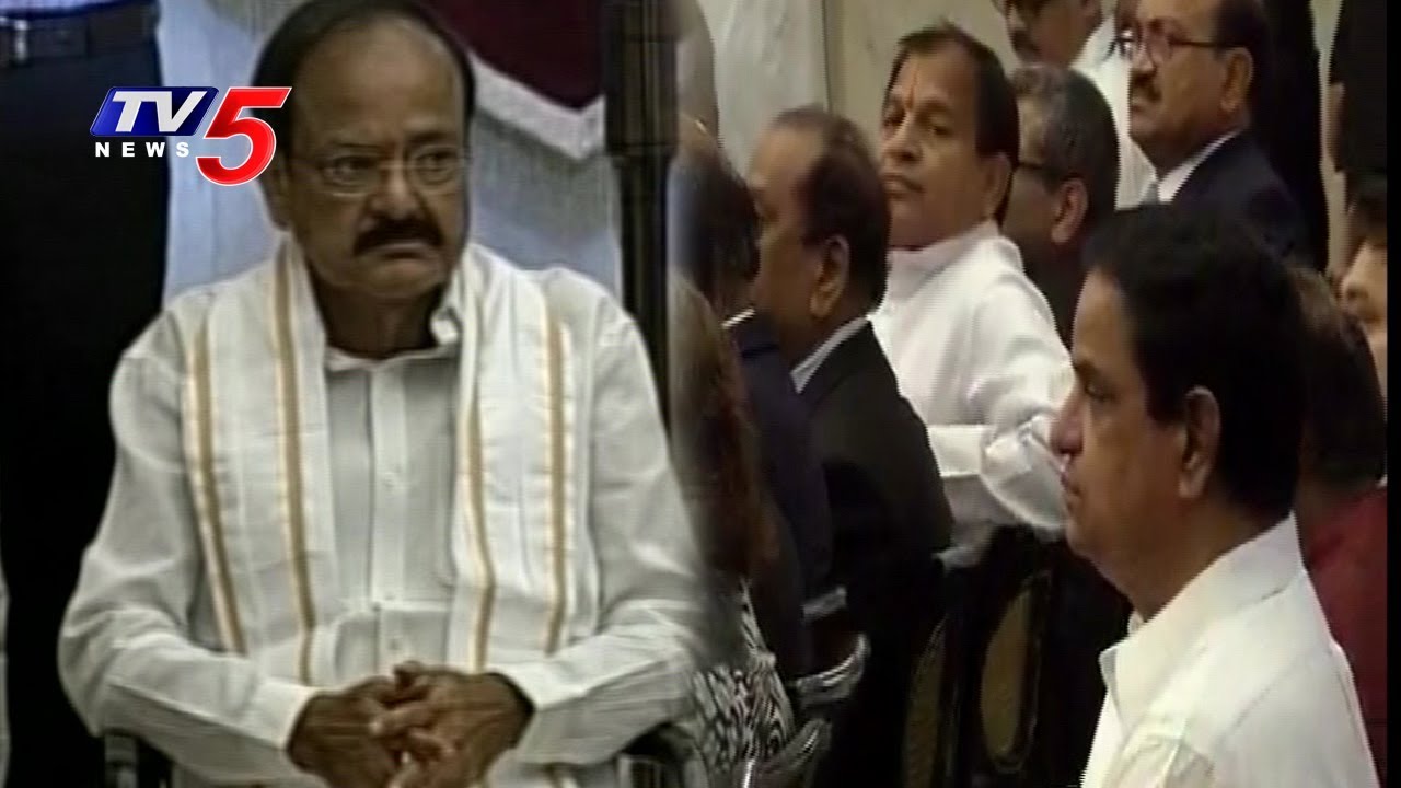 TV5 Chairman BR Naidu Attends Venkaiah Naidu Oath Taking Ceremony - YouTube
