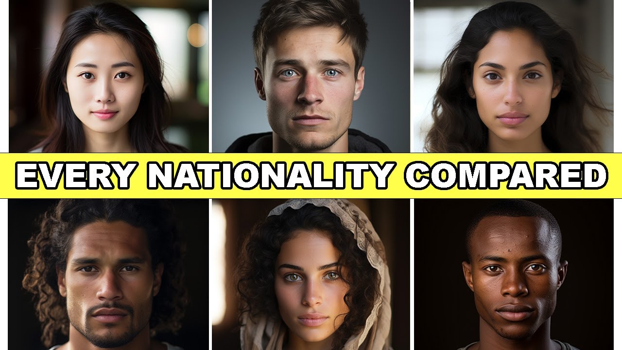 Country Comparison - Average Face of World Nationalities - YouTube