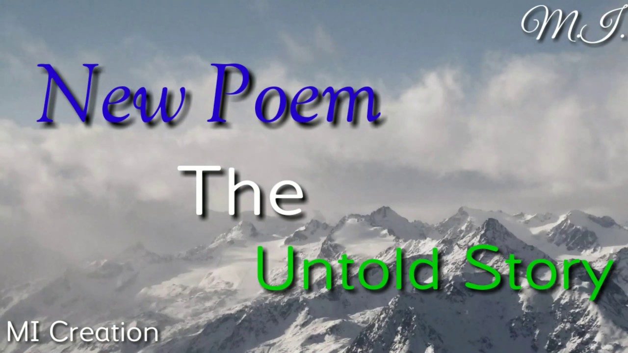 The Untold Story|| New Poem|| Official Teaser|| - YouTube