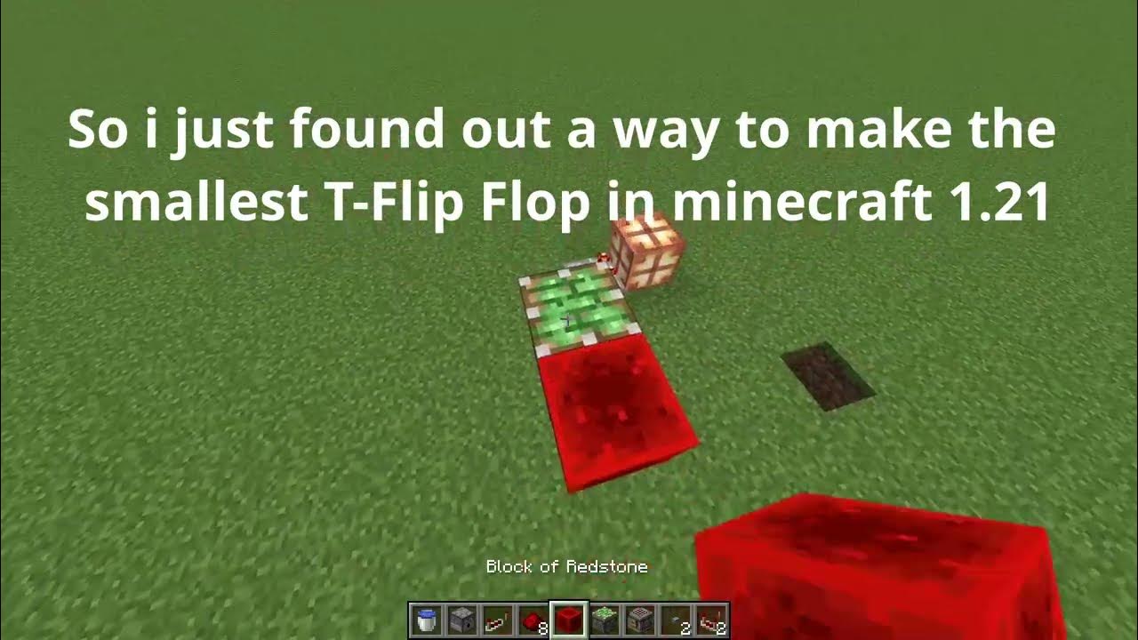 Smallest T-Flip Flop In Minecraft 1.21 - YouTube