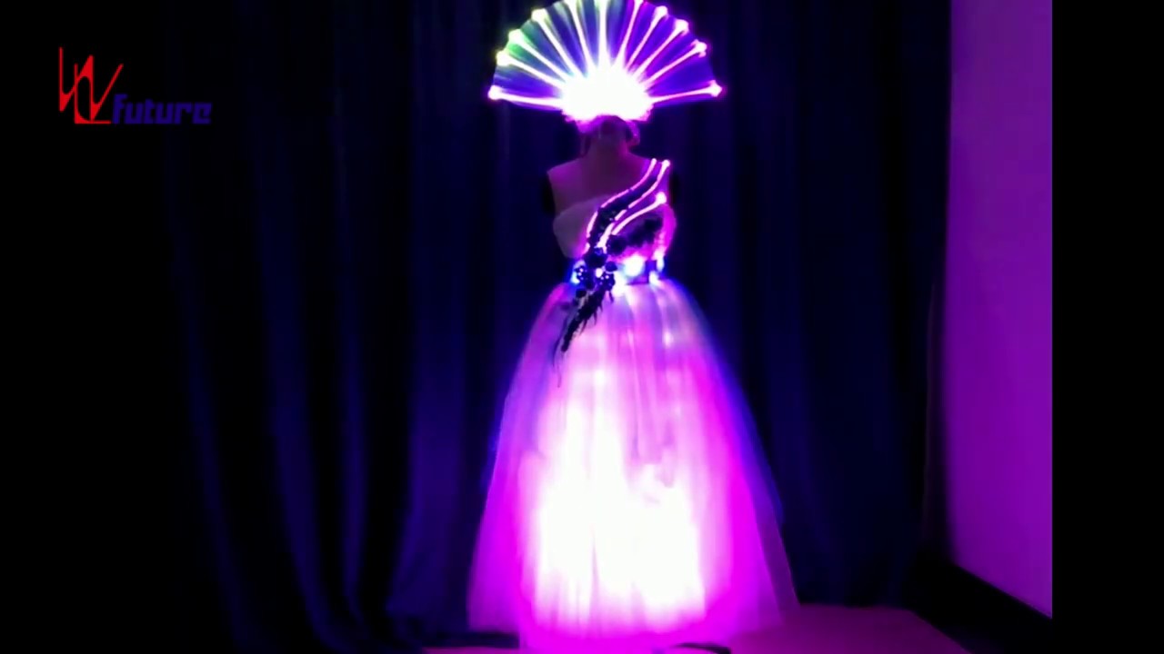 Elegant and beautiful LED prom dress dance performance costume WL-0174 ...
