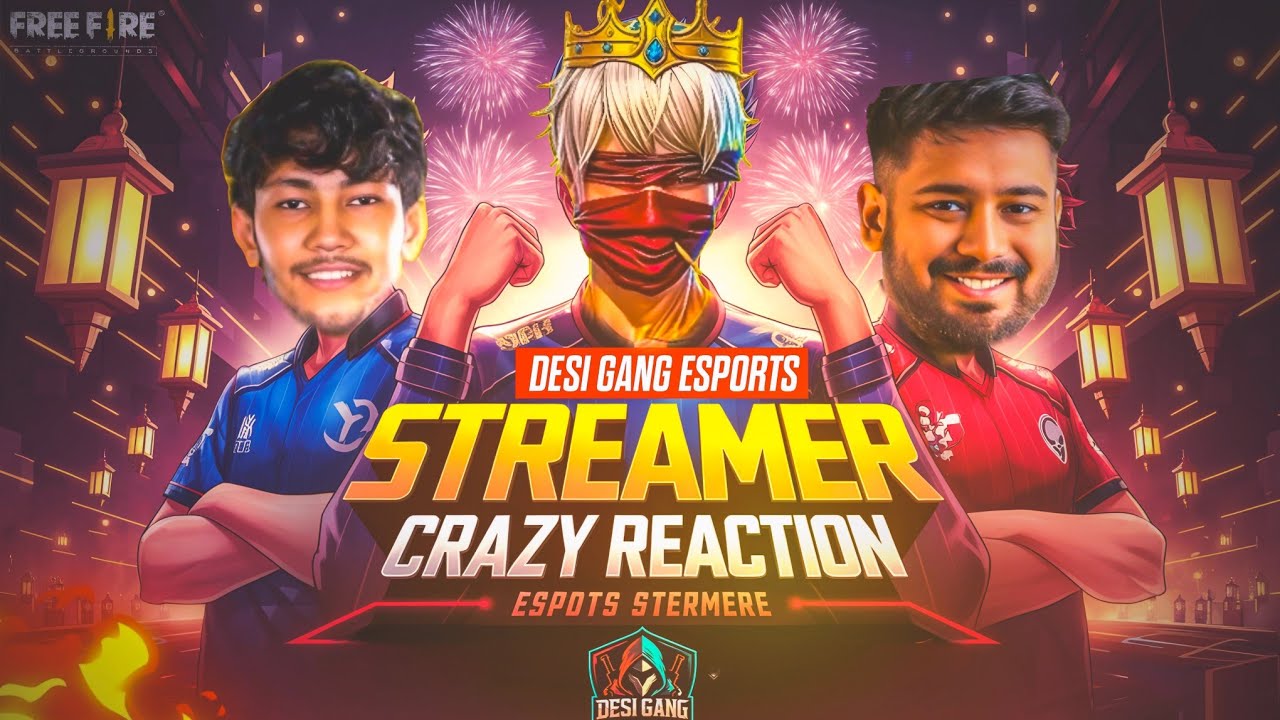 Free Fire🔥Streamer Shocked 😱 Crazy Reaction on My Team Gameplay🔥 ...