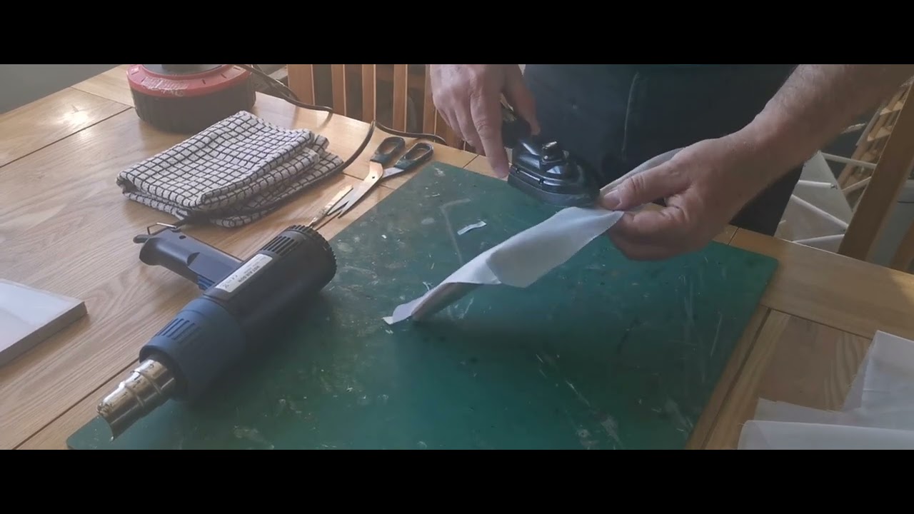 Covering an RC plane using dressmakers lining. - YouTube