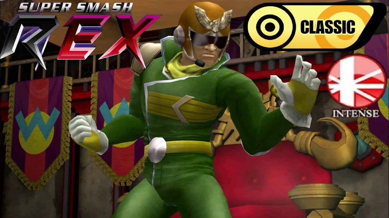 Super Smash REX Gameplay - Classic Mode with Captain Falcon (Intense ...