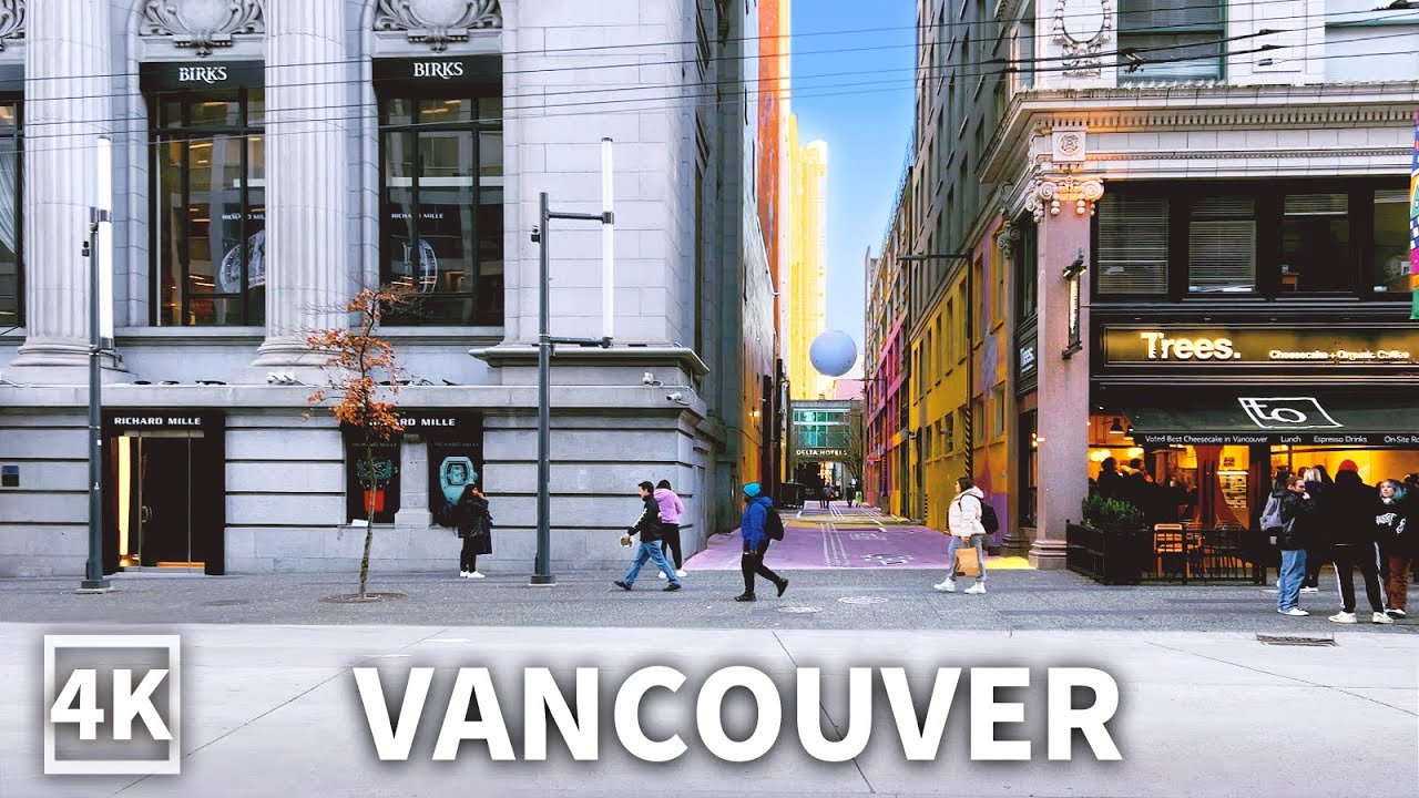 【4K】Downtown Vancouver Walk on weekend afternoon, from Yaletown to ...
