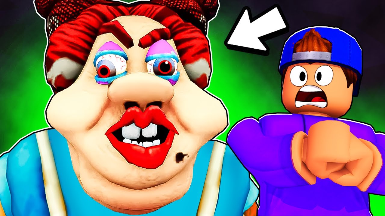 ROBLOX ESCAPE EVIL LUNCH LADY OBBY! - YouTube