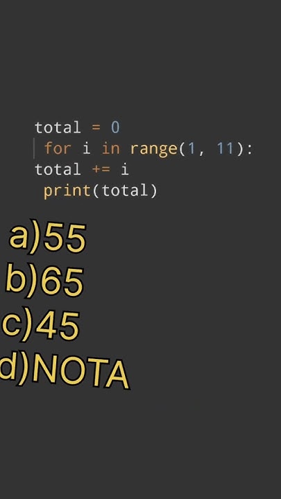 "Python Range Quiz: Test Your Coding Skills in 10 Seconds!" # ...