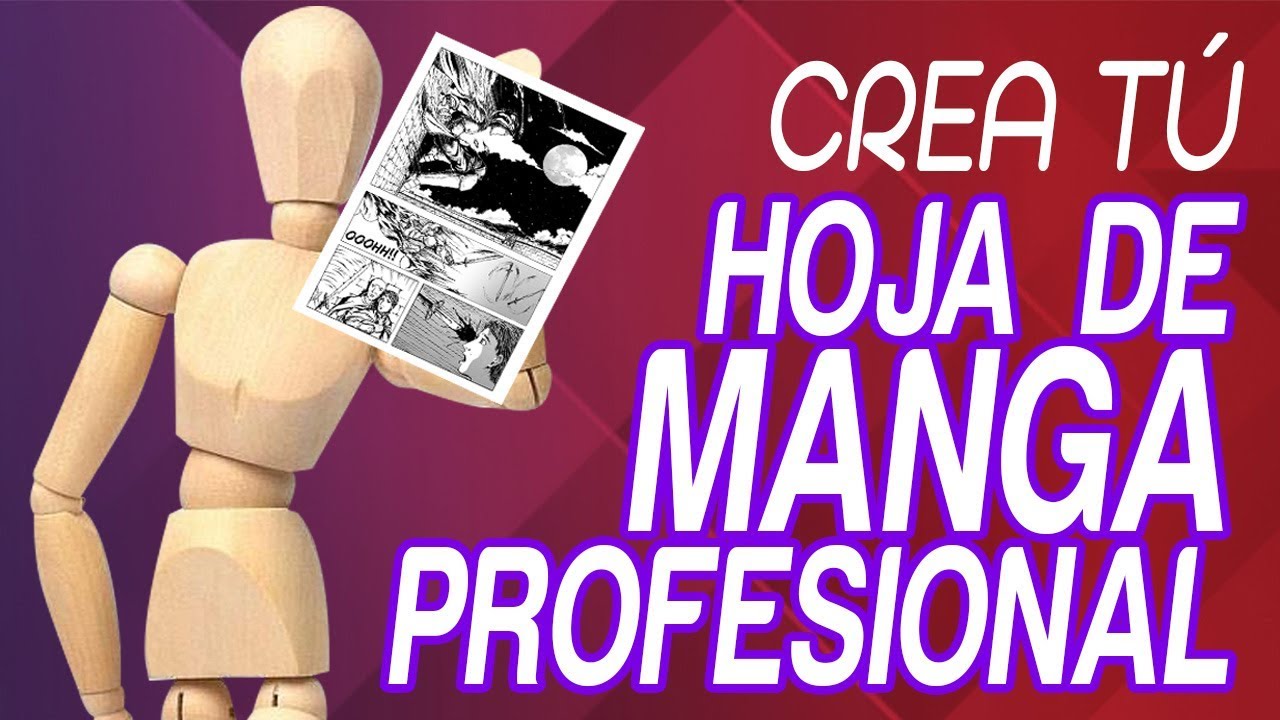 GUÍA AL DIBUJANTE 8 📕 Crea TU HOJA DE MANGA PROFESIONAL Muy Fácil 💥 ...