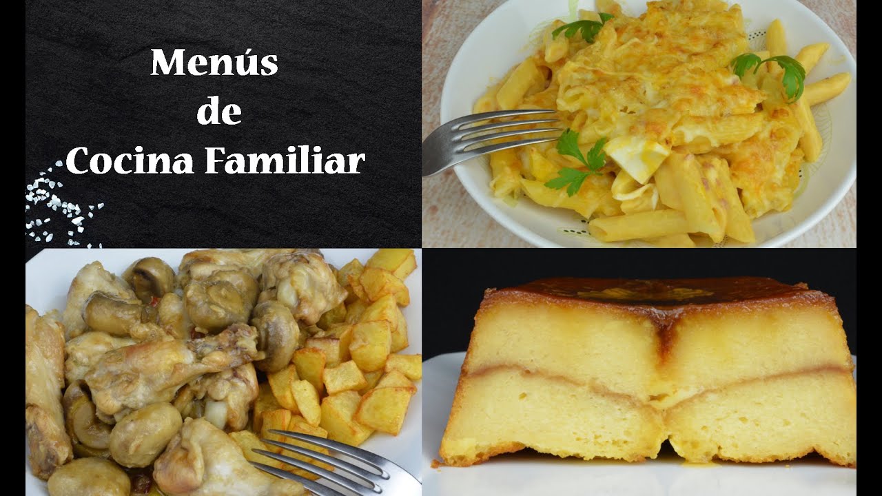 Que hago para comer el lunes, menú de tres platos - YouTube