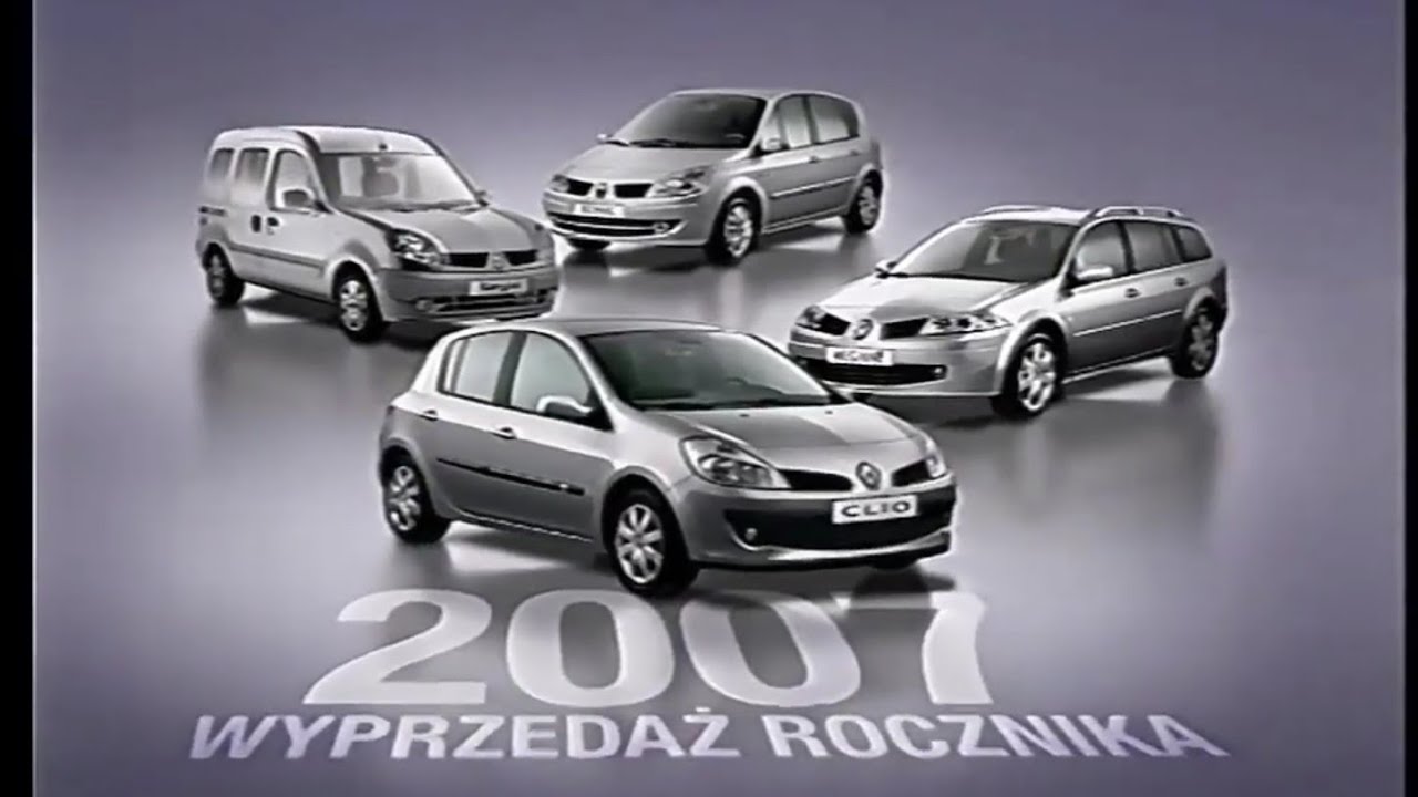 Reklama Renault Scenic, Kangoo, Clio, Megane 2008 Polska (Wyprzedaż ...