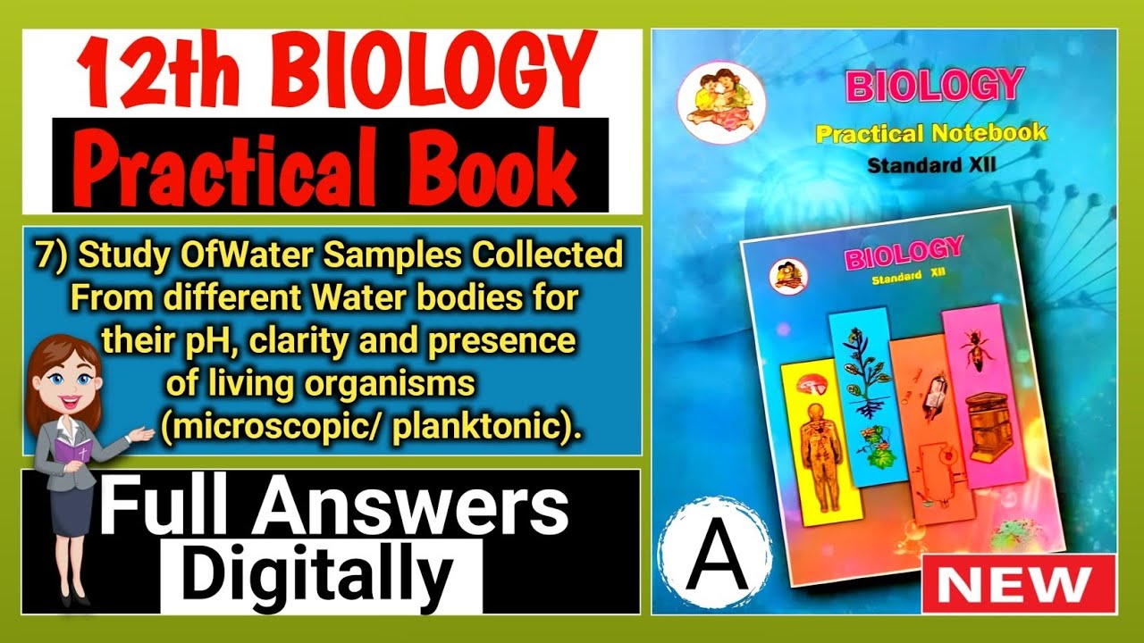 12th Biology practcal book Answers |practical no.7 |Part . A |12th ...