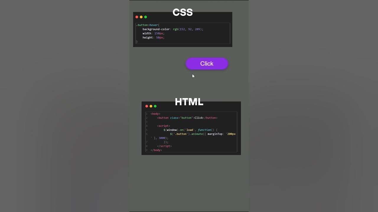CSS basit buton animasyonu. #css #css3 #html #html5 #html5tutorial #webdesigner - YouTube
