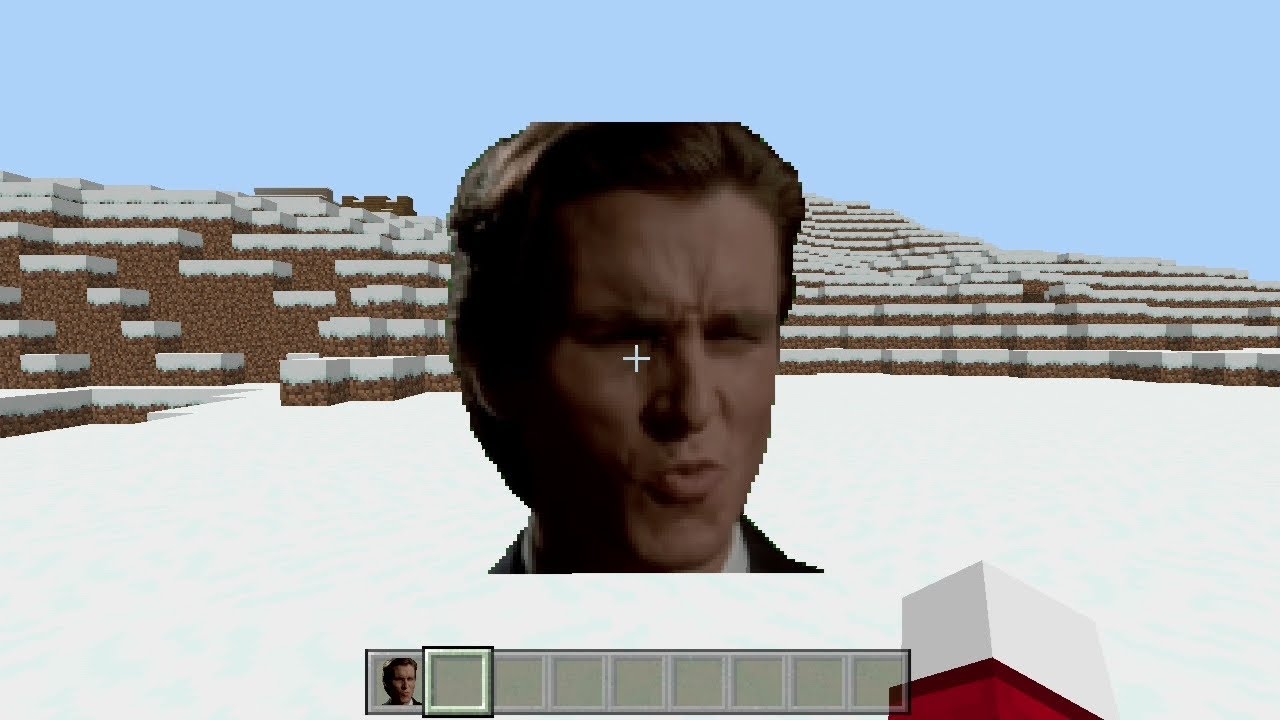 Patrick Bateman MEME in Minecraft - YouTube