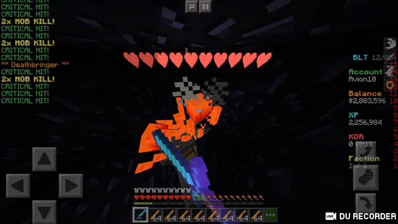 Minecraft Cosmic PE Factions Grinding Blazes - YouTube
