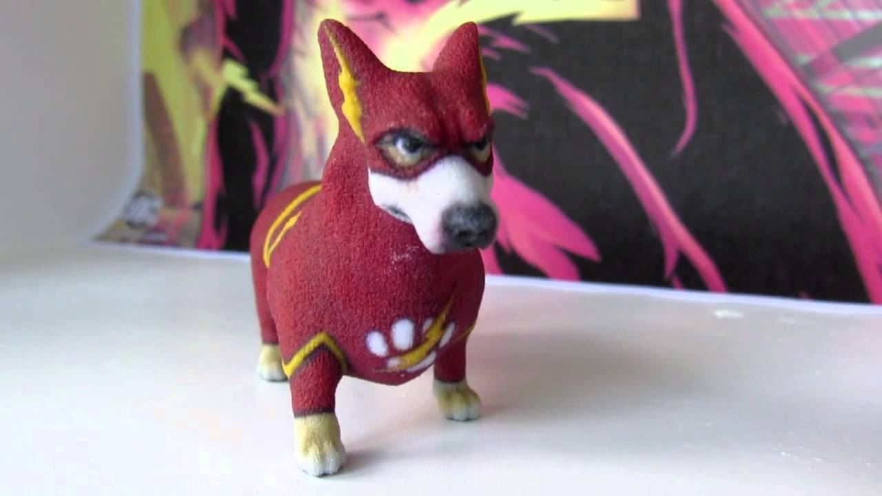 Flash Corgi 3D Printed Figurine - YouTube