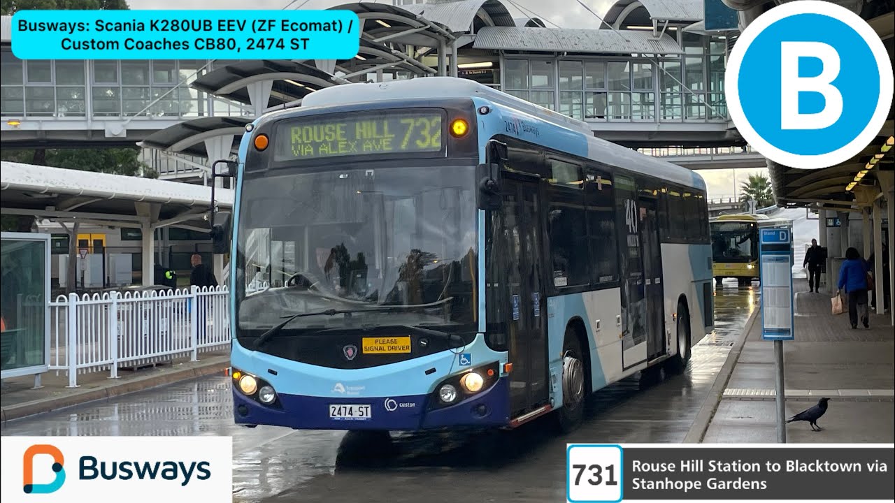 Busways: Scania K280UB EEV (ZF Ecomat) / Custom Coaches CB80, 2474 ST ...