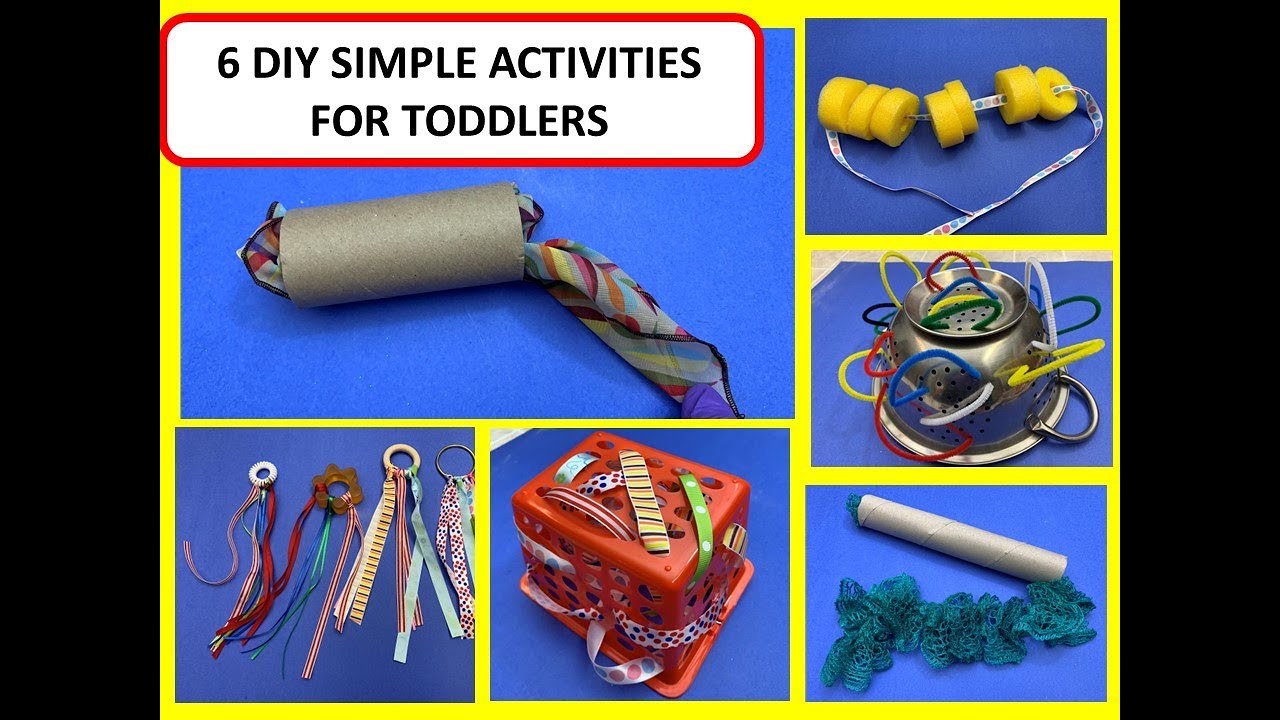 6 Simple DIY activities for toddlers/ Cool toddlers activities/ 6 ...