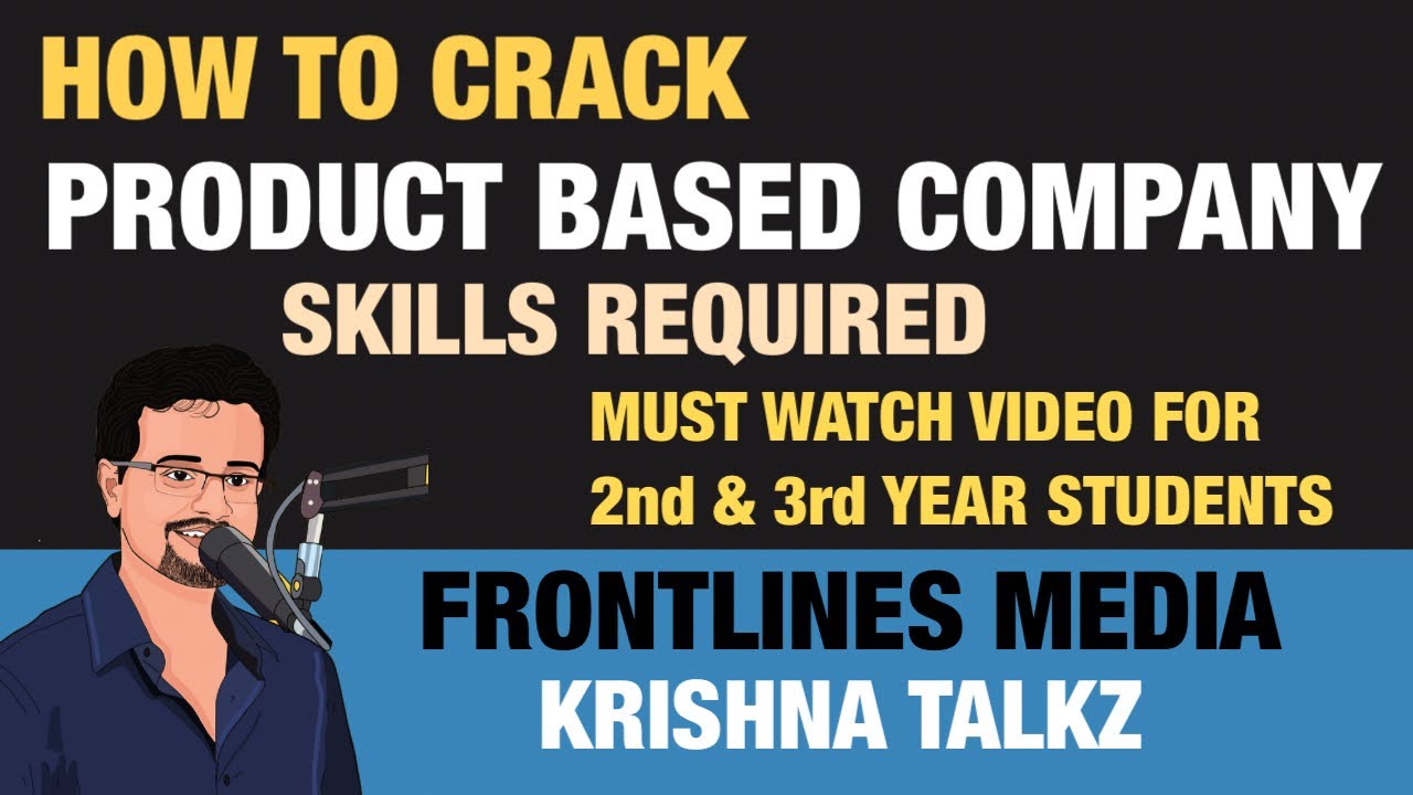 How to get jobs in Product Based in Industry || Krishna Talkz - YouTube