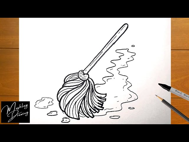 Mop Coloring Page