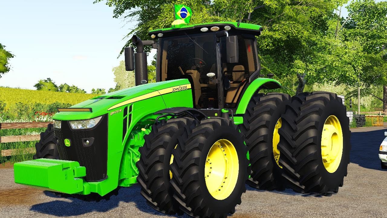 Jhon Deere 8400R chipado STRIKE - FS19 - YouTube