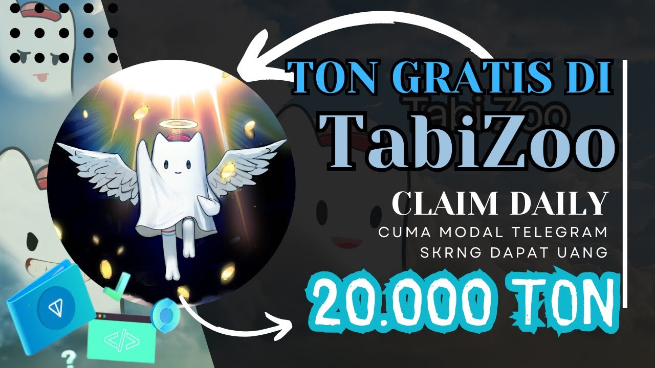 GRATIS 20.000 TON DI AIRDROP TabiZoo - MODAL TELEGRAM FREE KOIN TON - YouTube