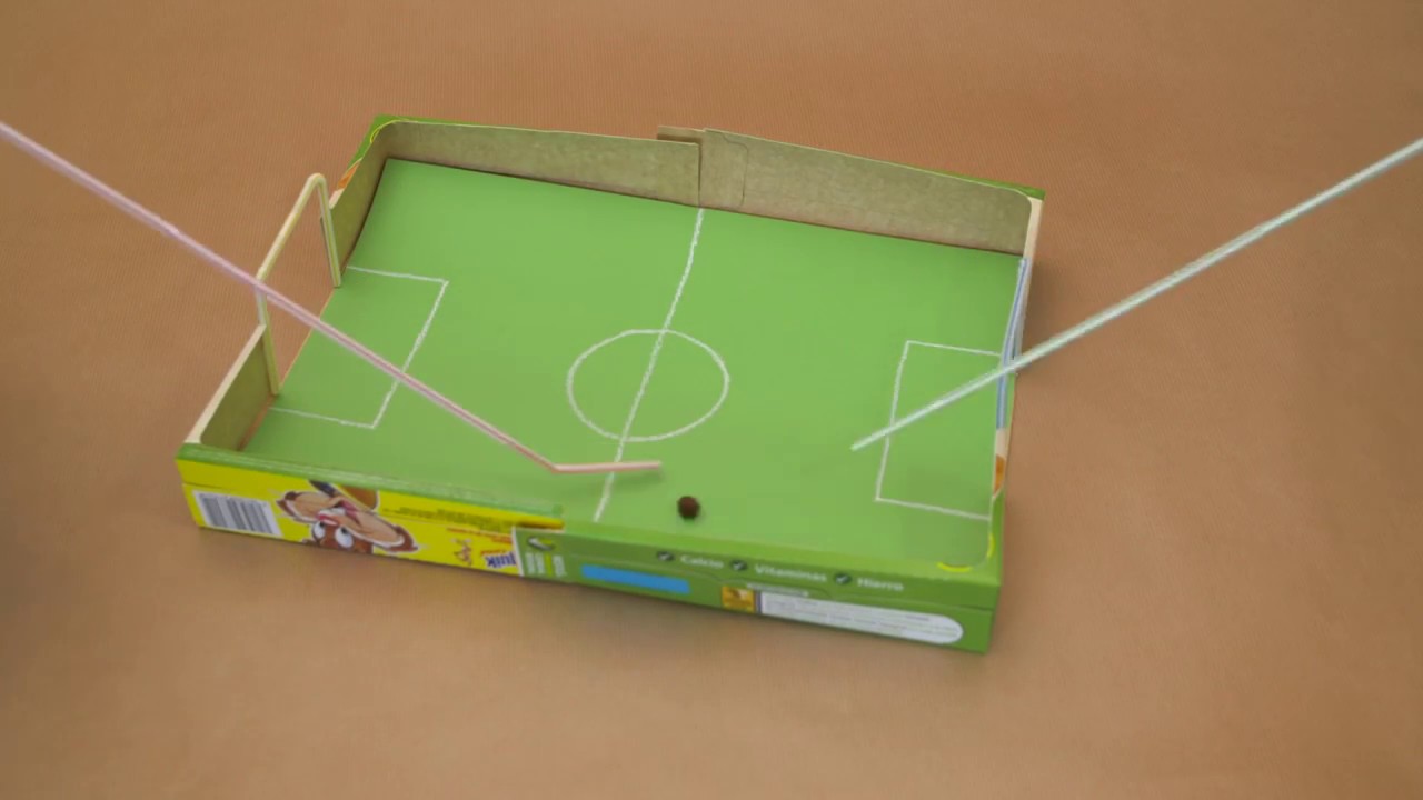 How to make a Footbal Game out of a cereal box! | NESQUIK Cereals - YouTube