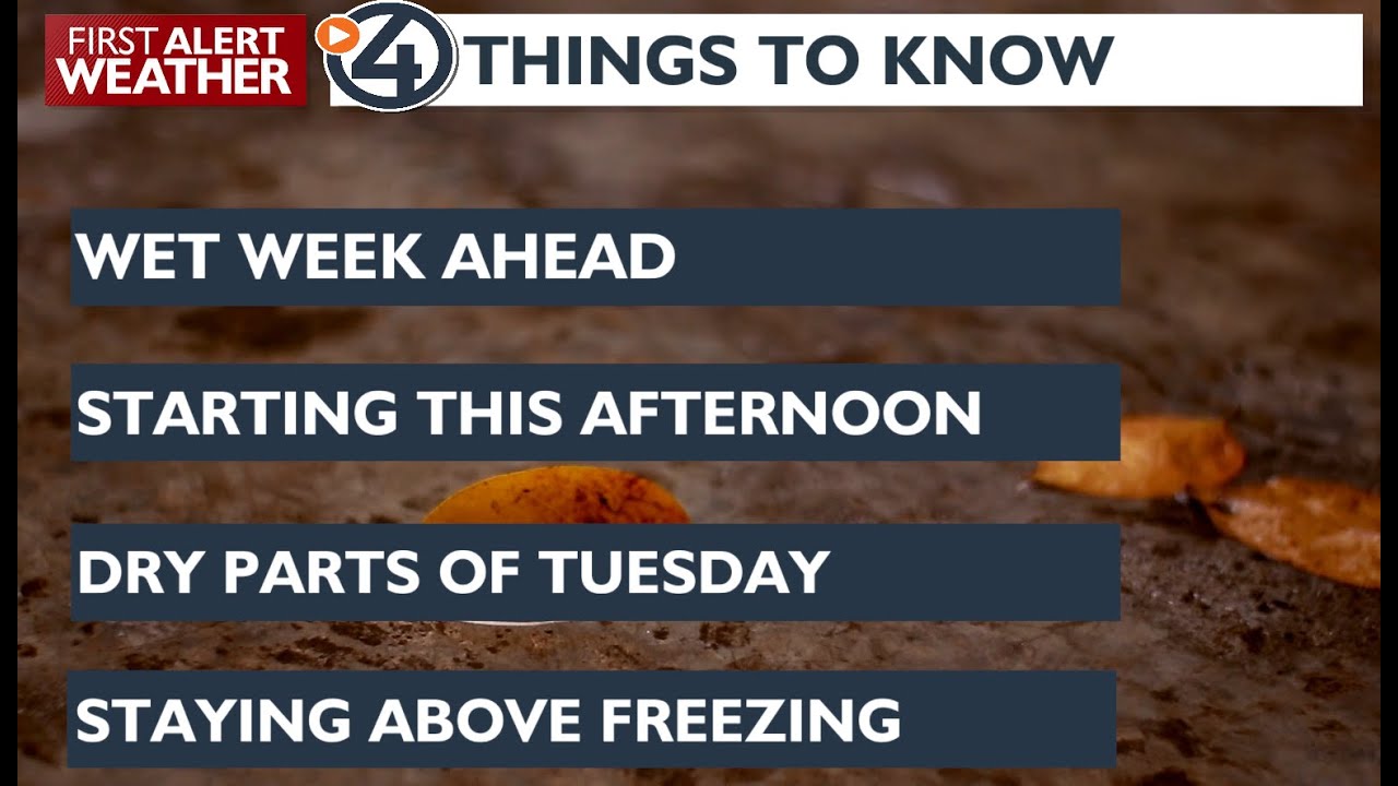 Gear up for a wet week of weather - YouTube