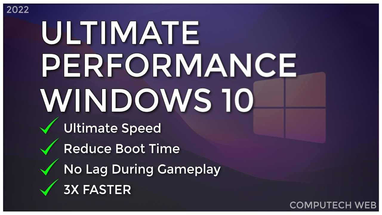 Speed Up Windows 10: How To Get Ultimate Performance In 2023! - YouTube