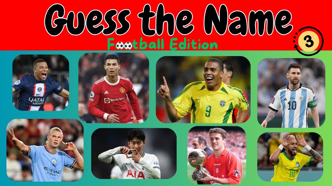 Guess the 100 most famous football players - YouTube