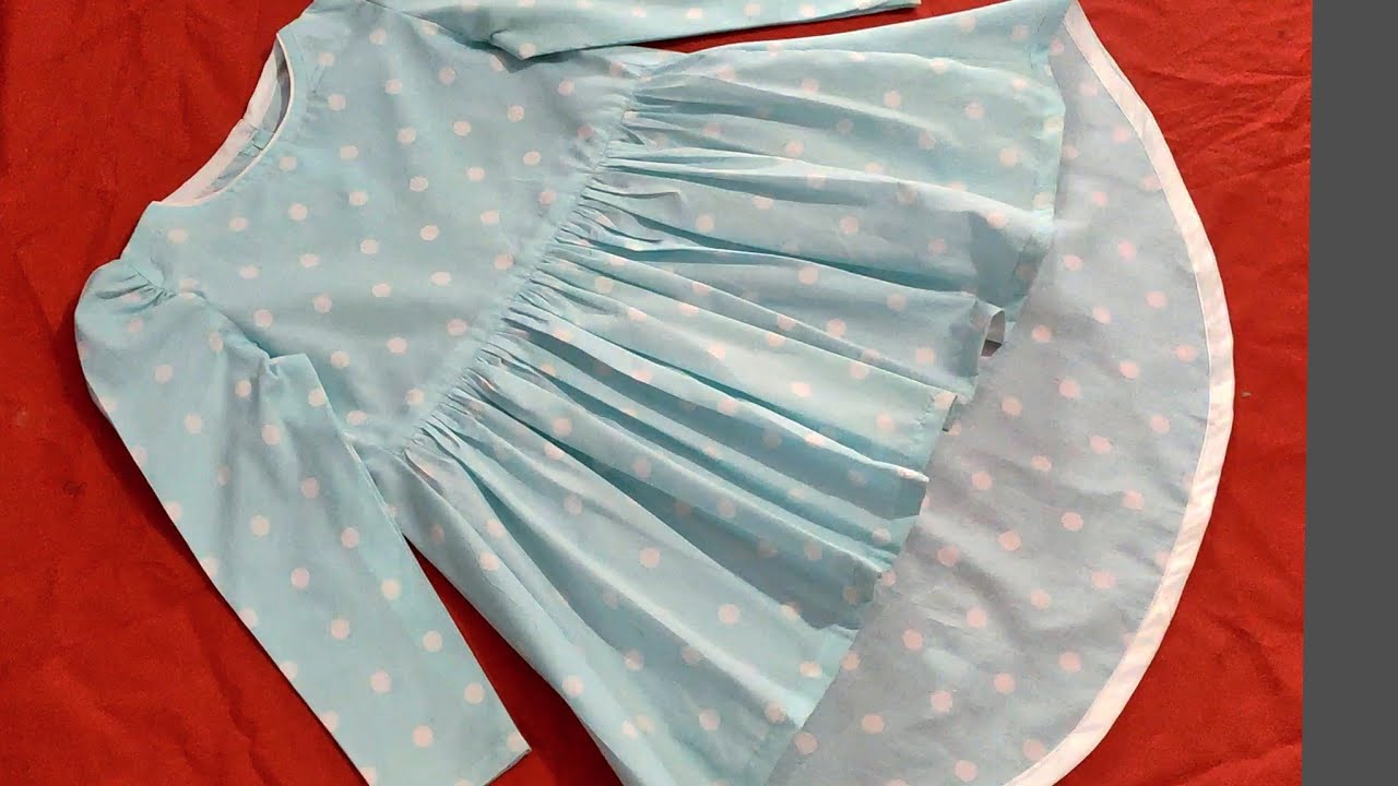 Frock style top cutting and stitching || High and low frock cutting and ...