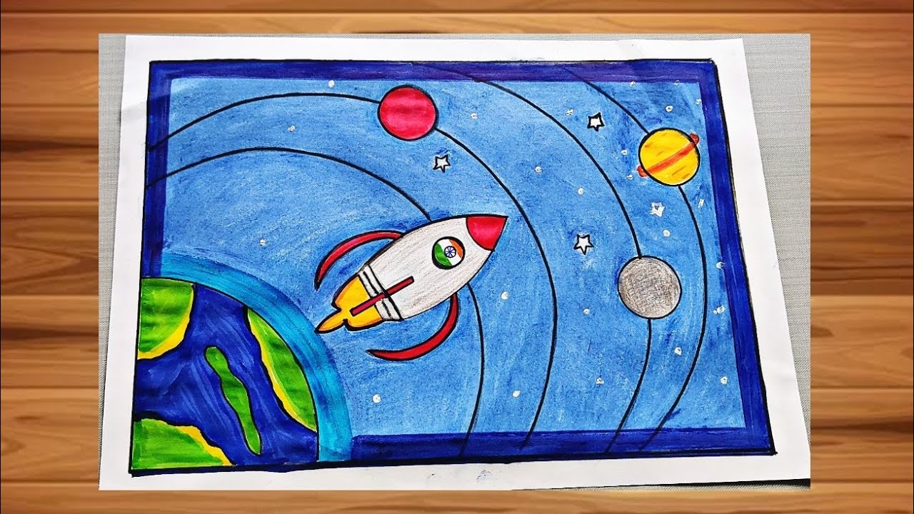 national space day drawing,space day drawing, - YouTube